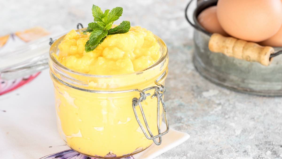 Crème savoureuse au limoncello