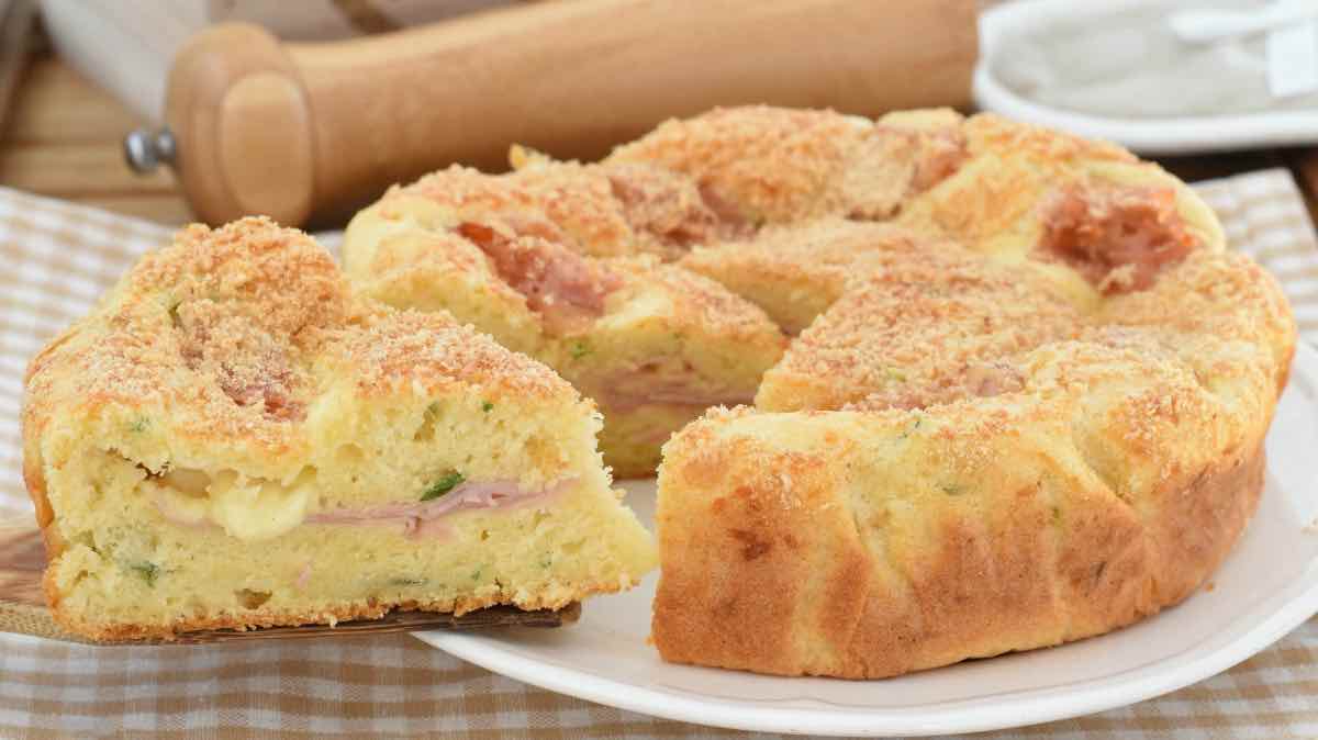 Gâteau salé au jambon et au fromage à la saveur unique