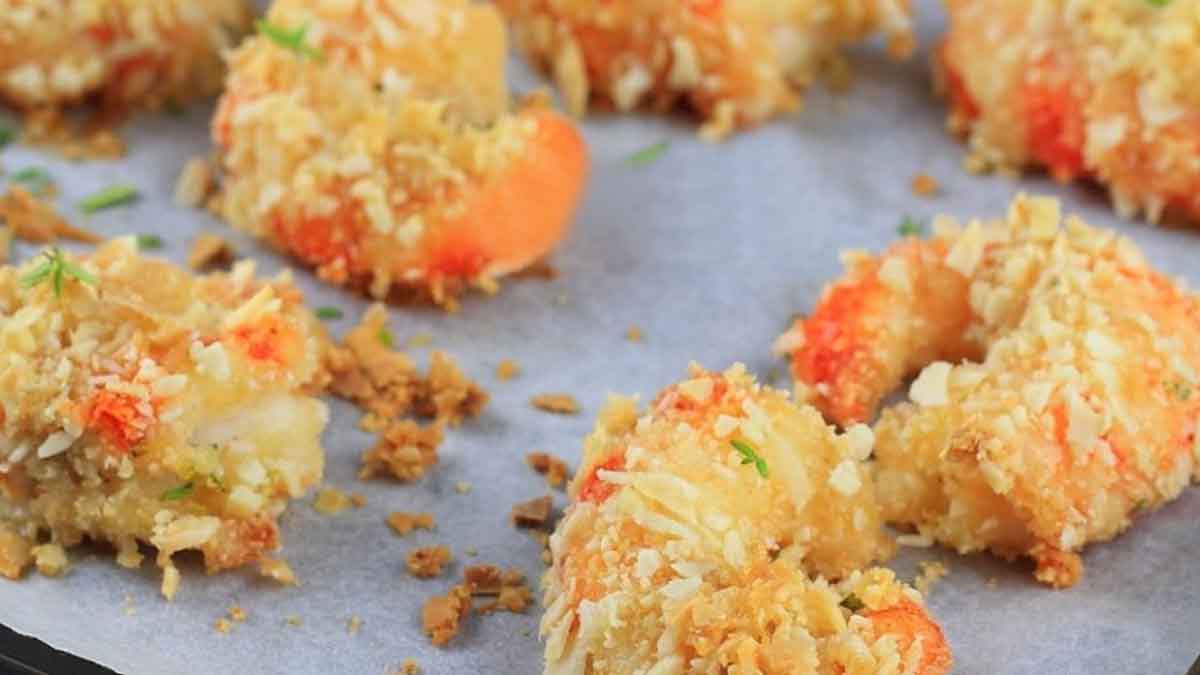 Crevettes panées aux amandes super bonnes