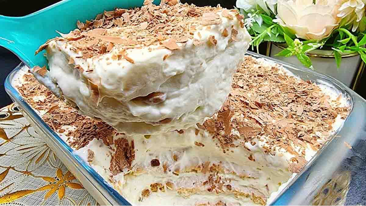 Un dessert que je ne me lasse pas de manger! Tellement crémeux qu'il ...