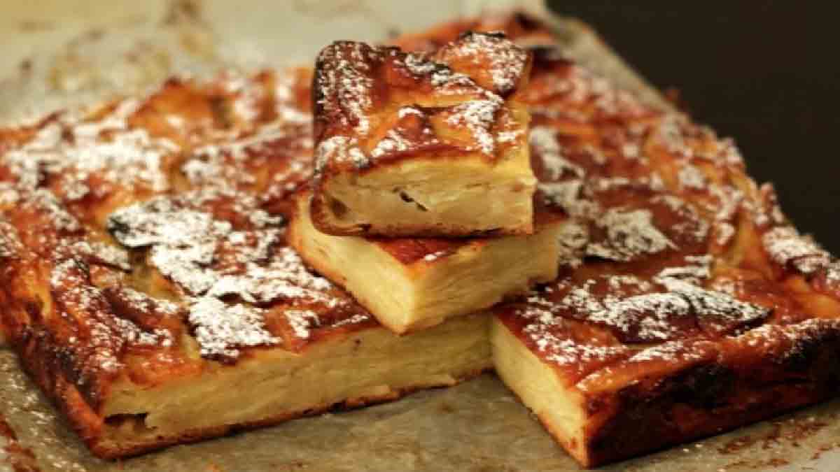 Gâteau aux pommes et à la cannelle, un dessert super délicieux et léger ...