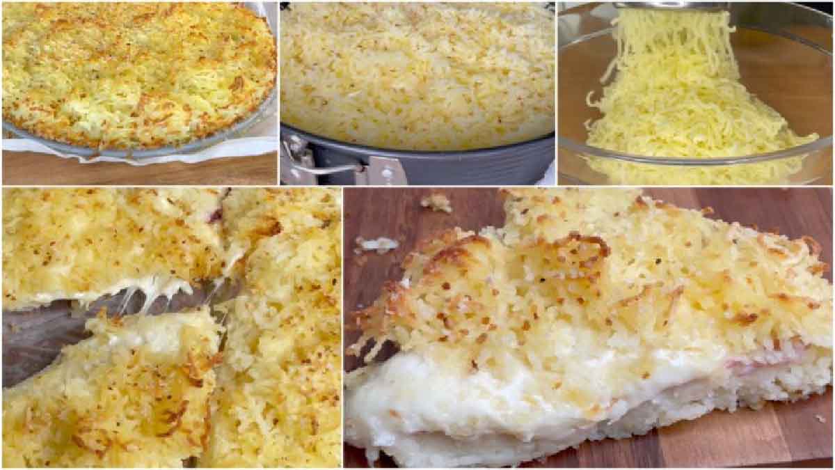Gâteau de pommes de terre au jambon et au fromage: alléchant et plein ...