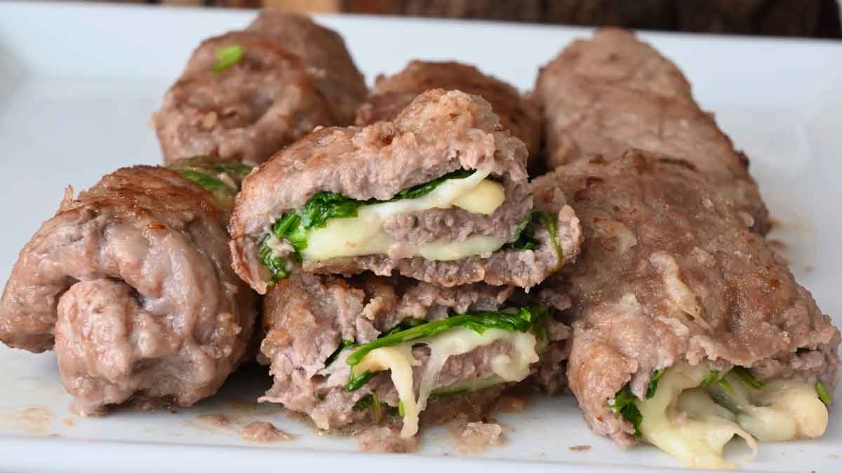 Rouleaux de veau à la roquette et à la mozzarella: très tendres et ...