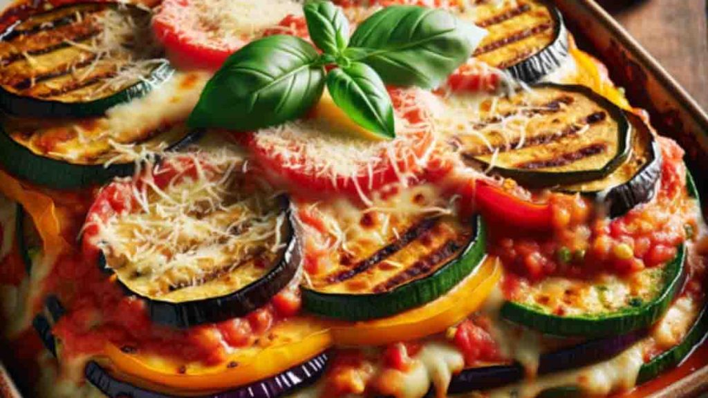 Parmigiana de légumes grillés: un plat sain, léger et plein de saveur